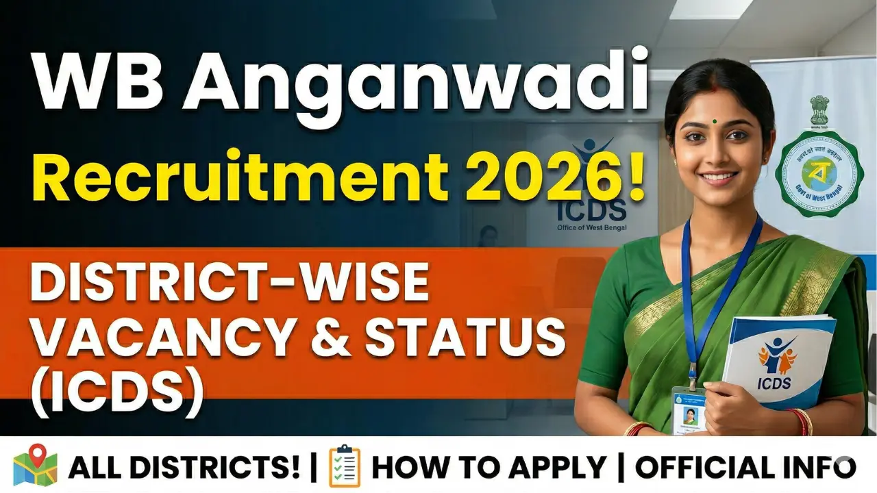 WB Anganwadi Recruitment 2026: District Wise ICDS Vacancy & Status ...